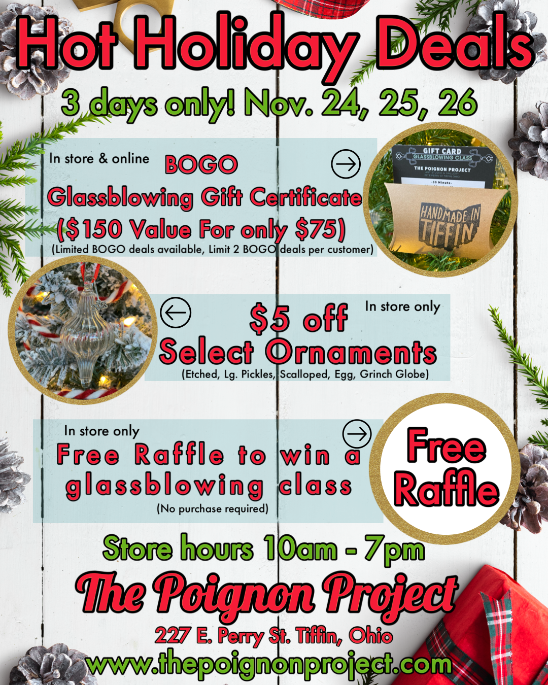 Hot Holiday Deals Nov. 24, 25, 26. 2023 – The Poignon Project