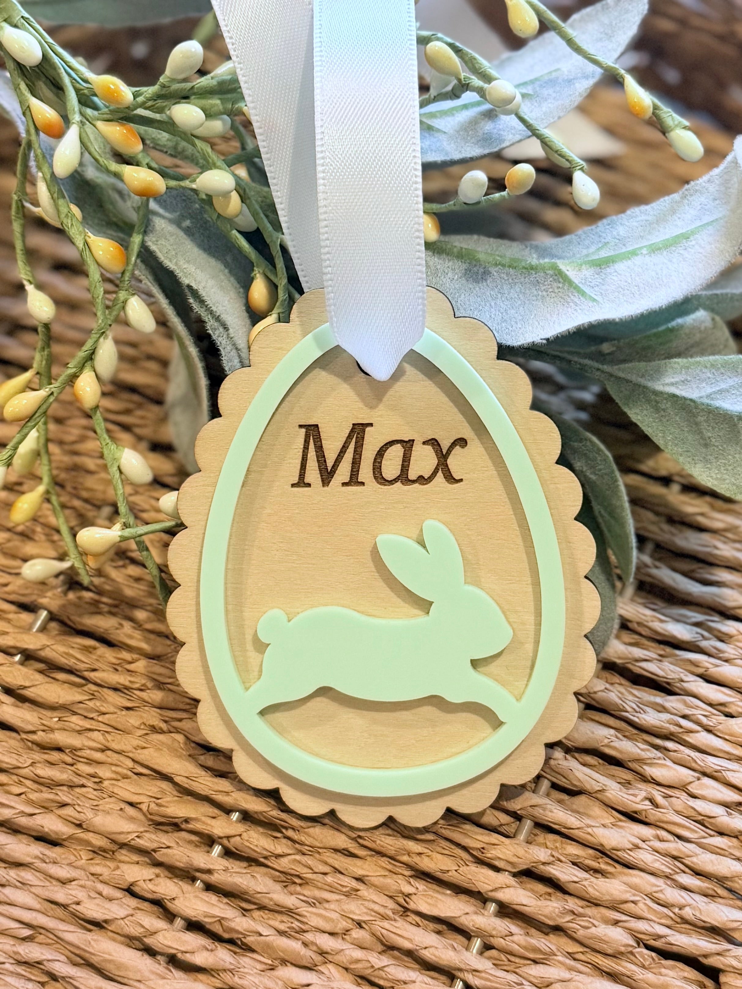 Easter egg basket tags - teal color – The Poignon Project